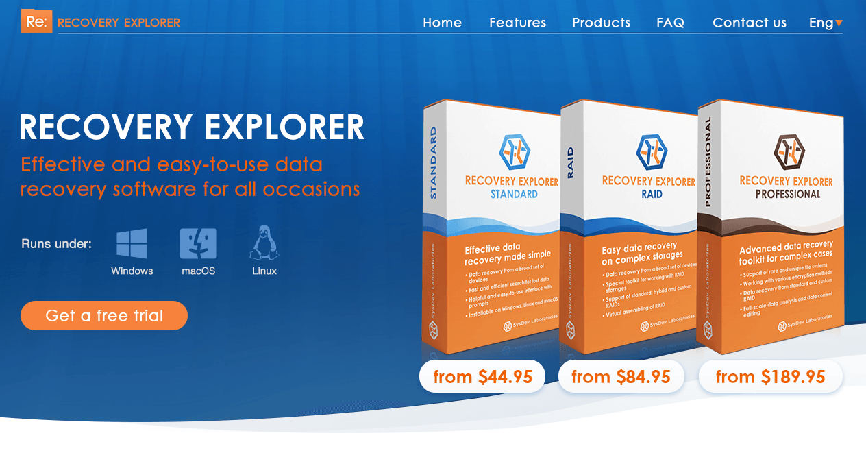 Recovery Explorer – Efficient data recovery tools for all cases